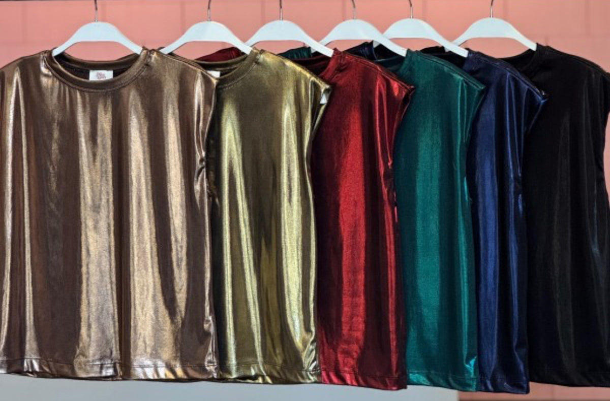 Blossom Metallic Top – gab-ani
