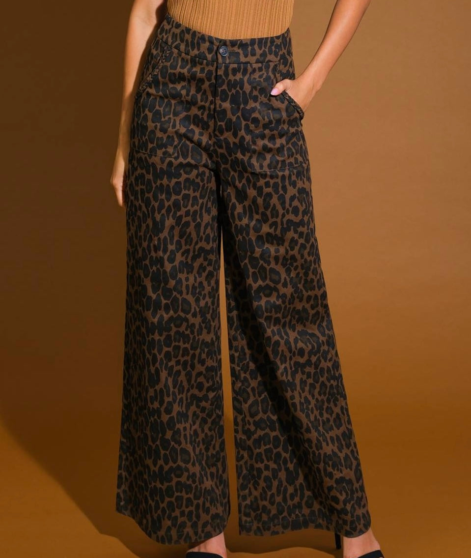 Wide Leg Leopard Pant – gab-ani